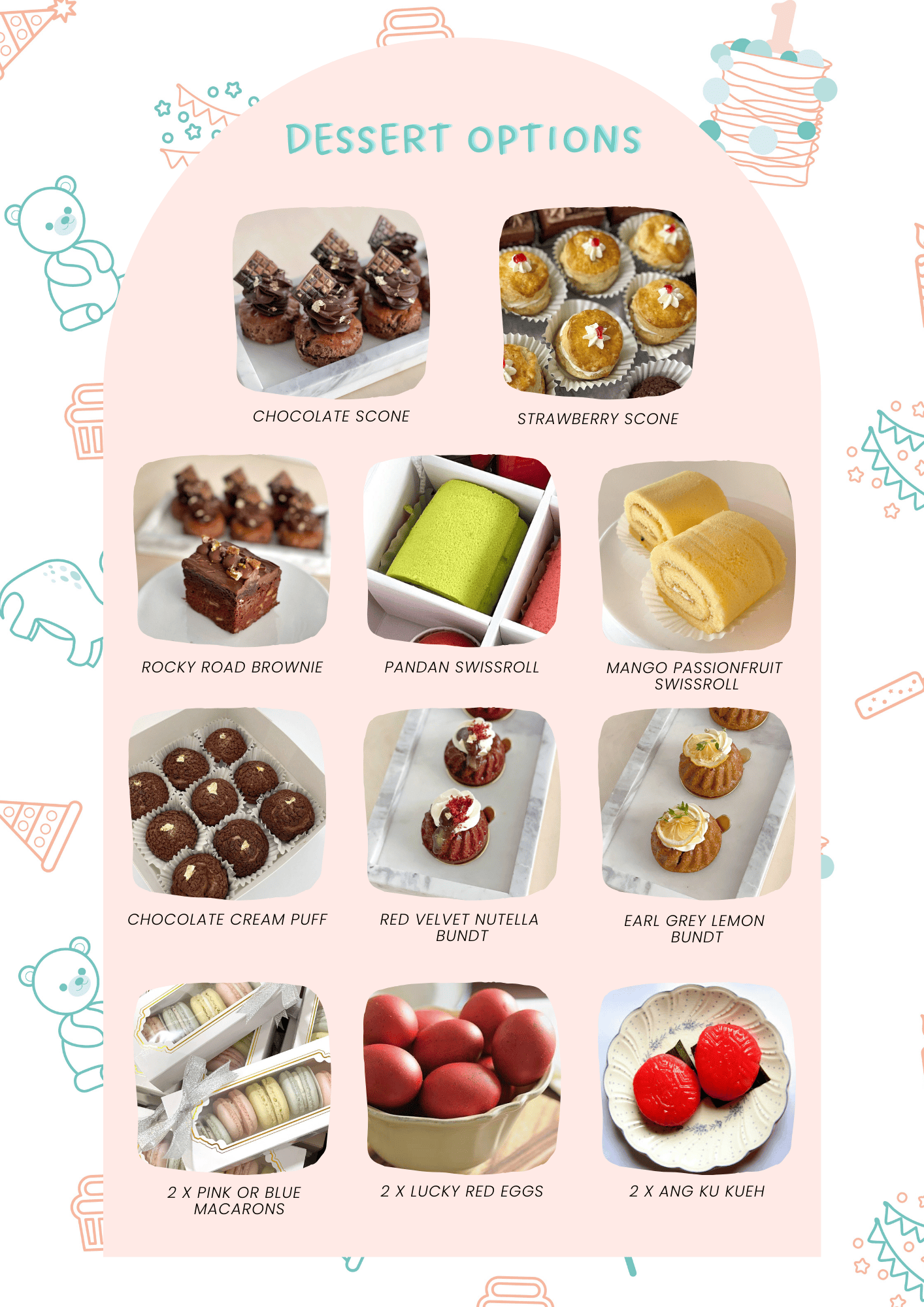 Shop Baby Full Month Gift Box Online Singapore - Afters Bakery