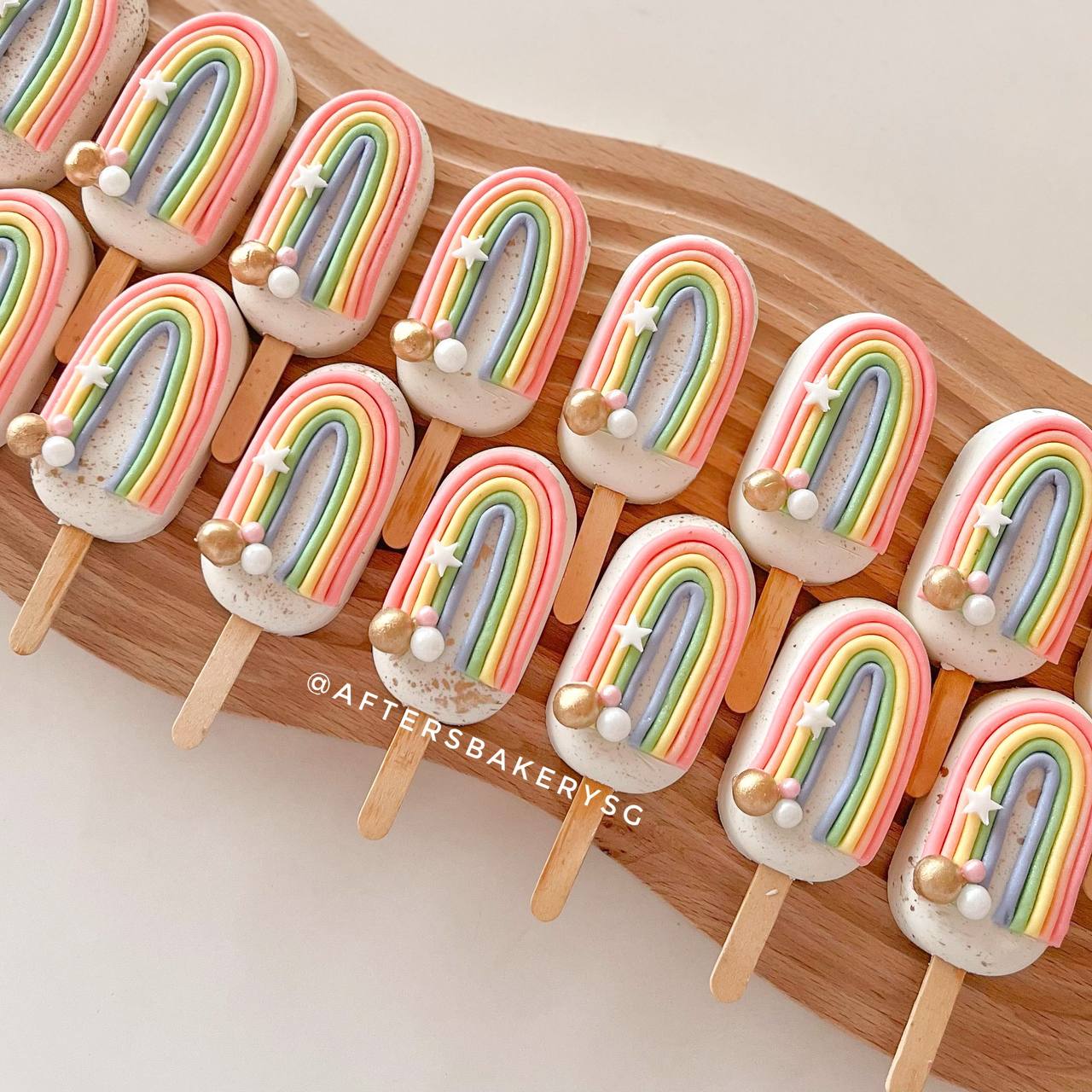 Rainbow Cakesicles | Afters Bakery