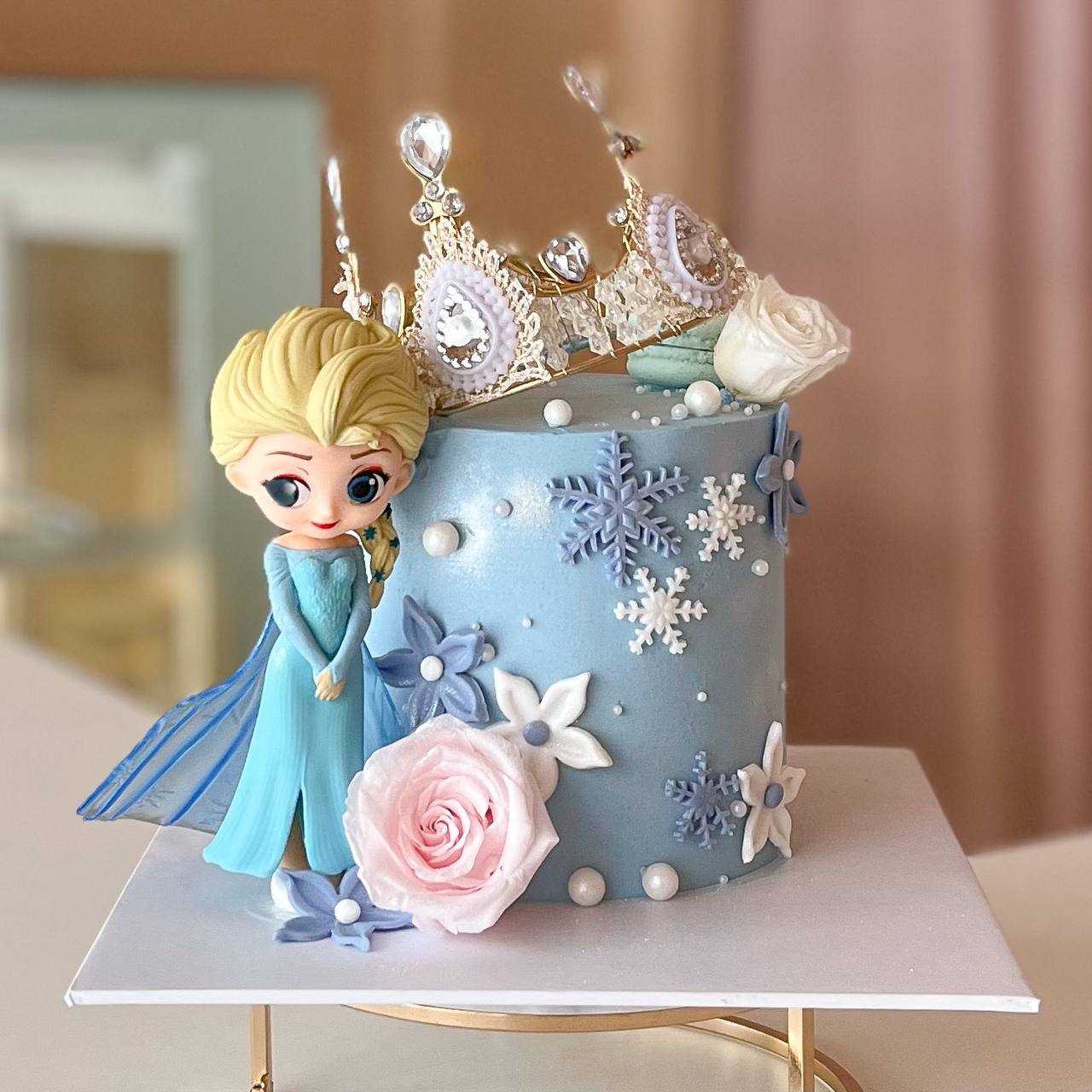 Frozen-Themed Princess Elsa Cake for Birthdays & More