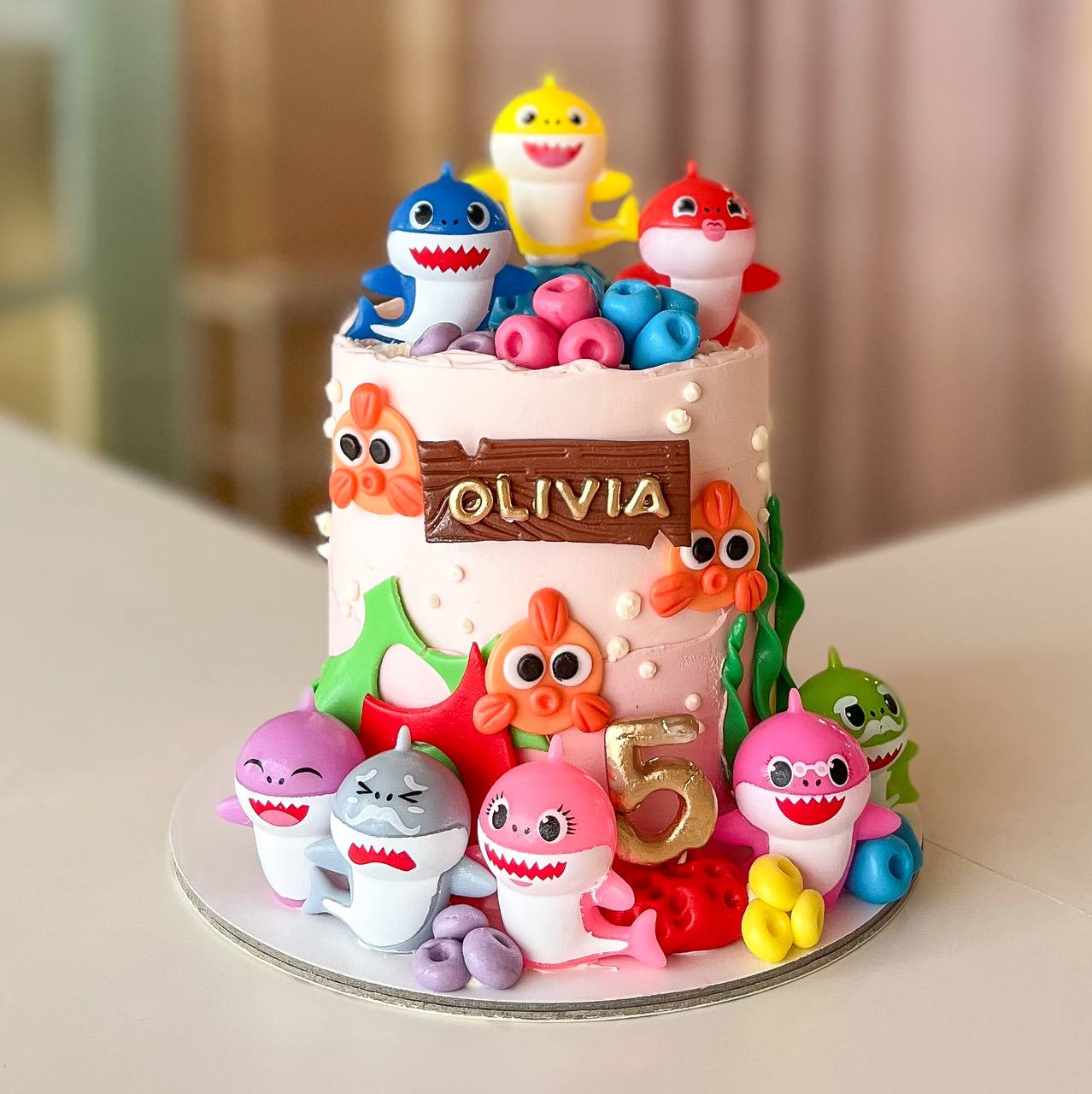 baby shark birthday cake