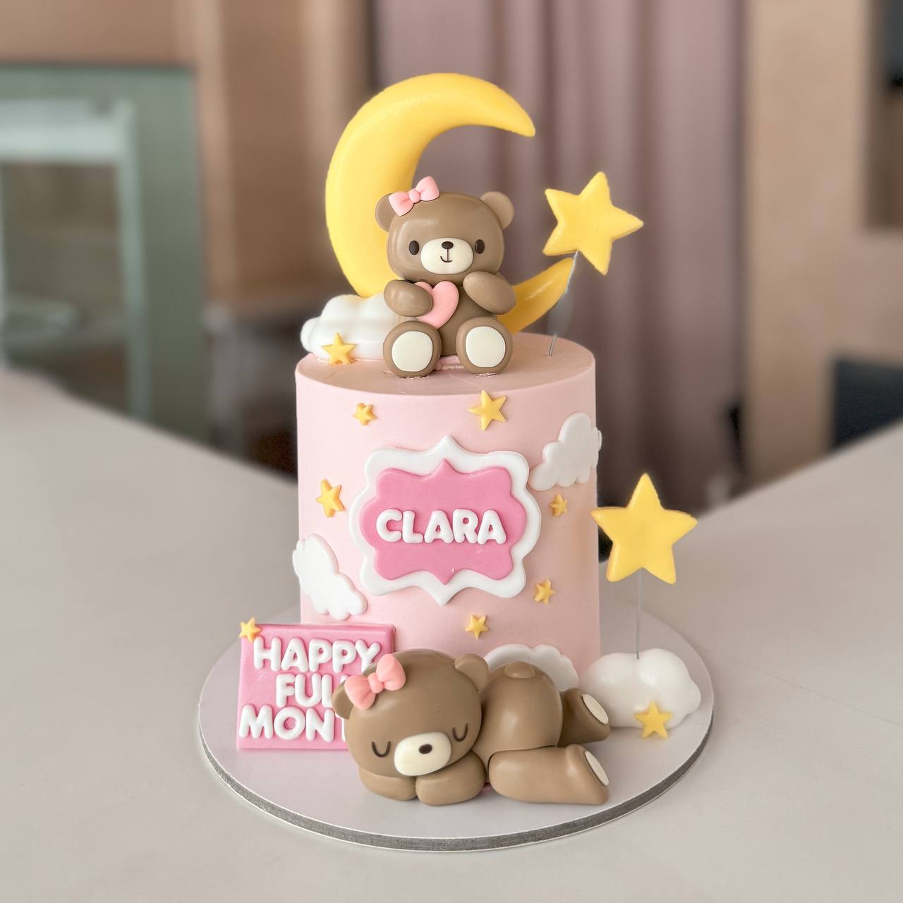 Claire Bear Baby Full Month Cake