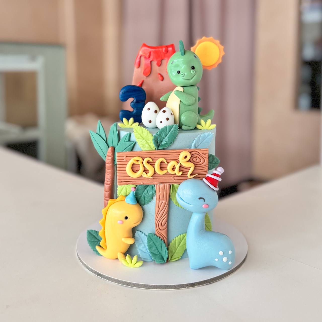Oscar Dinosaur Birthday Cake