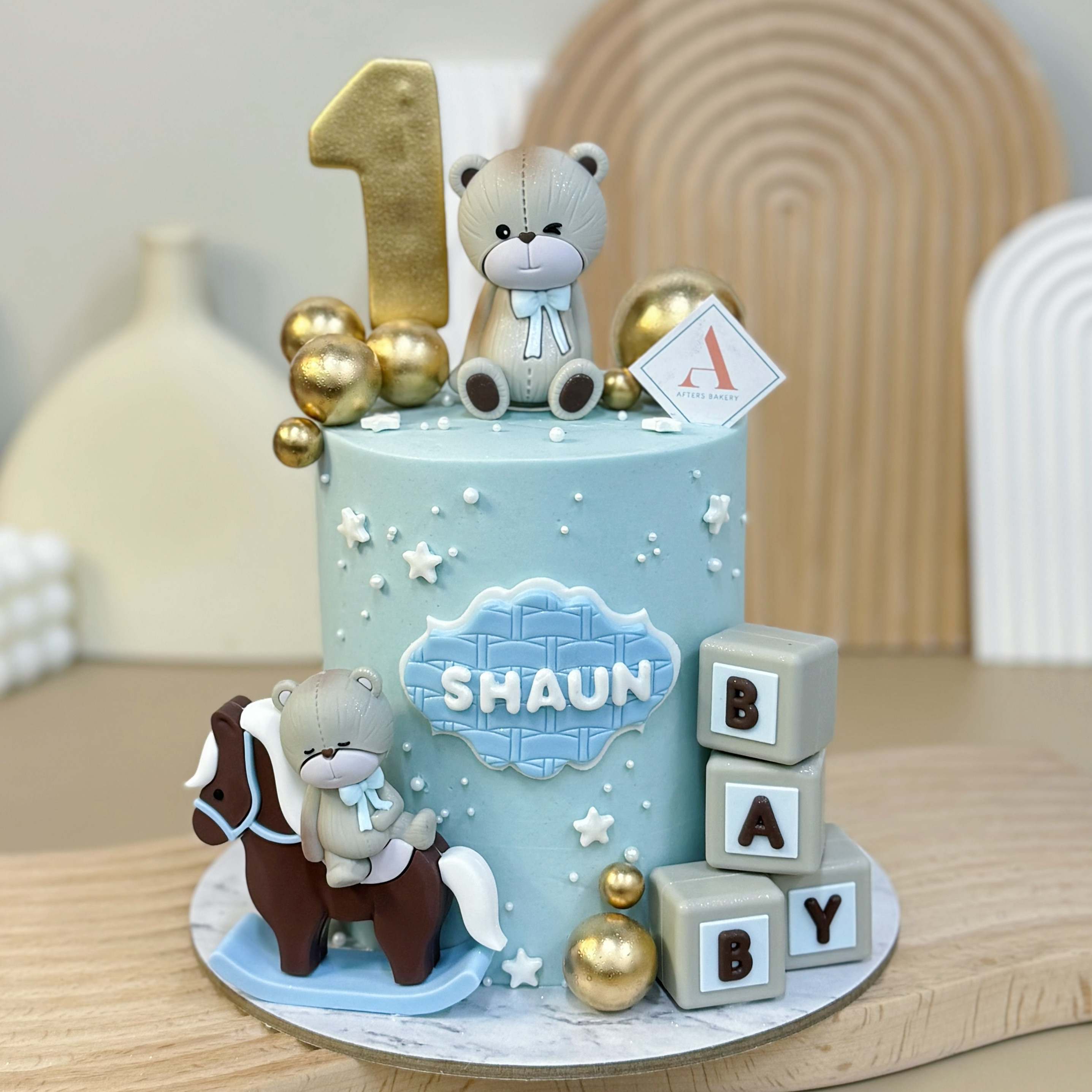 Isaac Sleepy Bear Cake
