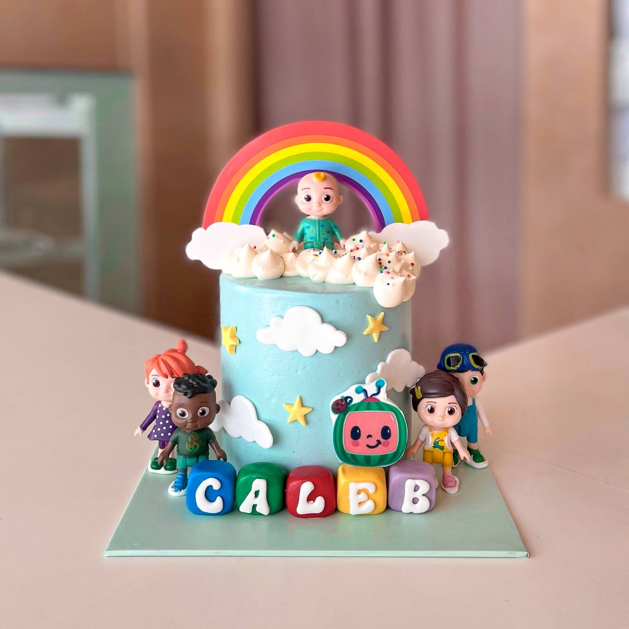 Cocomelon & Baby JJ Cake (Blue) | Afters Bakery