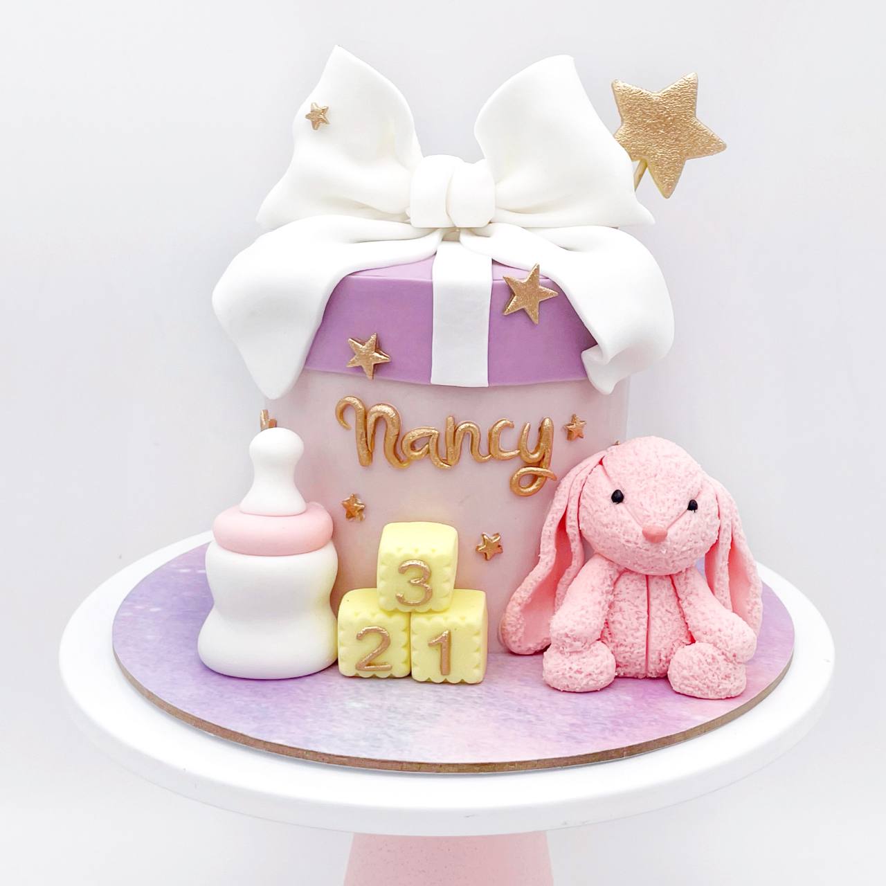 Baby Full Month Bunny Cake